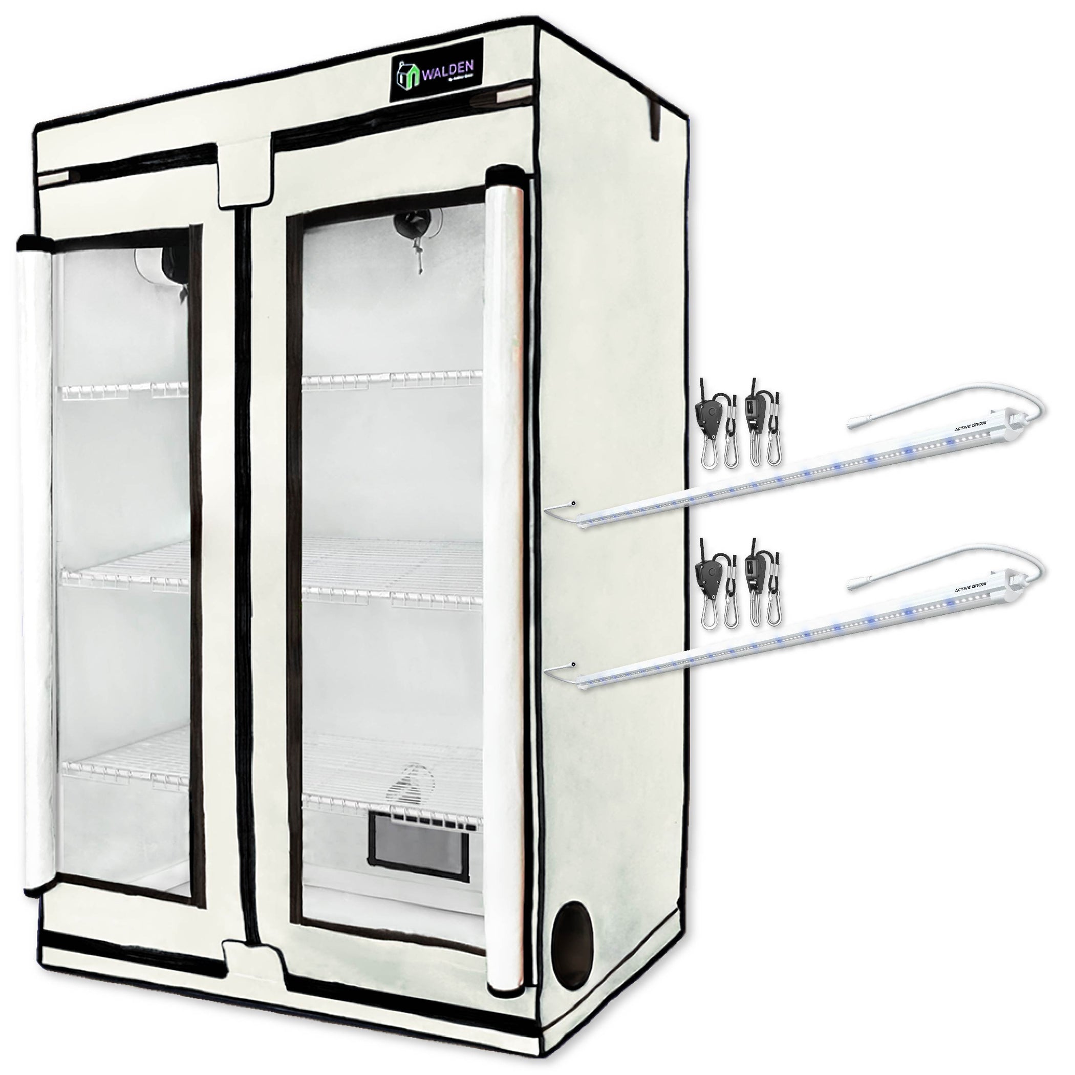 Active Grow Mushroom Fruiting & Incubation 3-Tier Walden White LED Gro ...