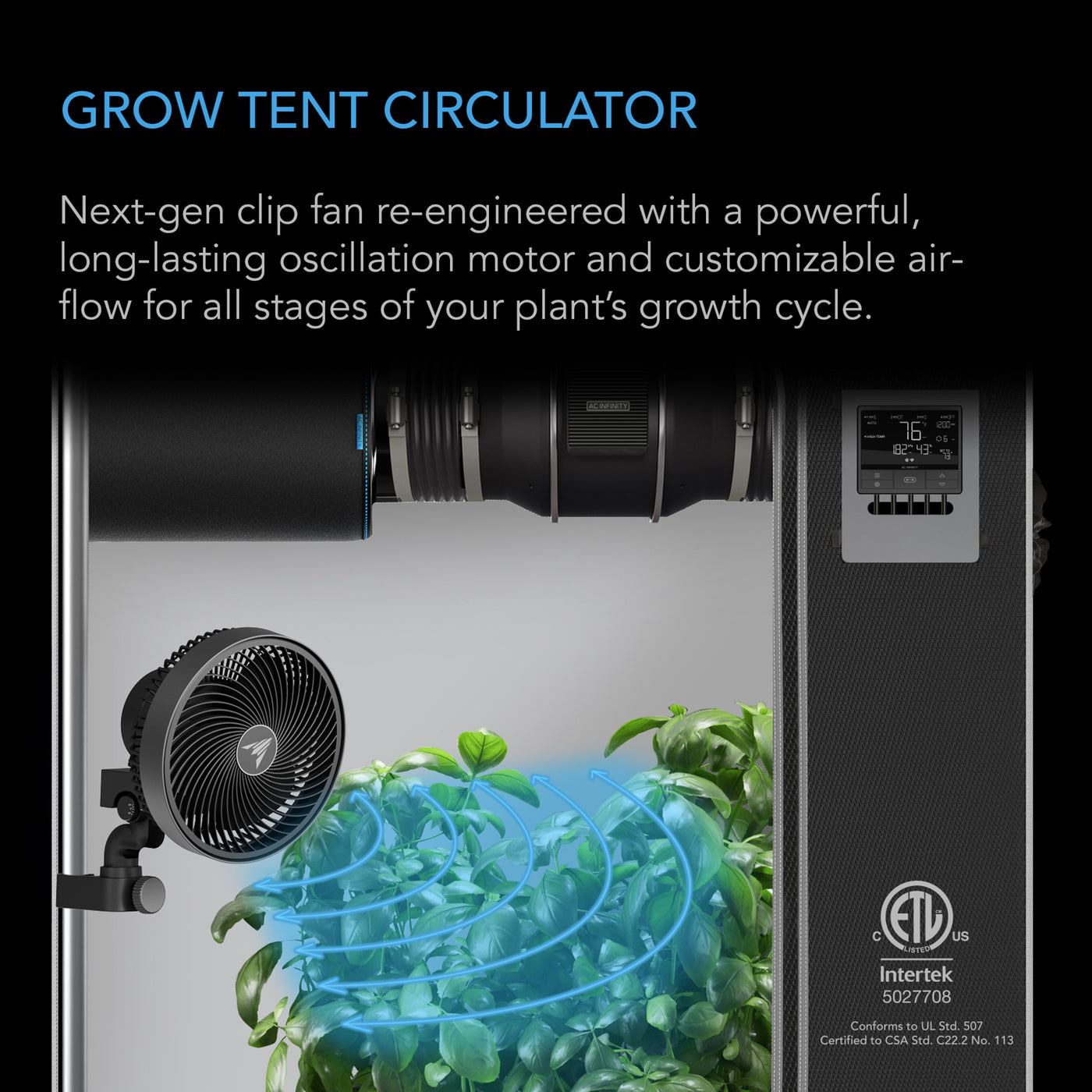 Buy AC Infinity Complete 5x5 Advanced Grow Tent System — LED Grow ...