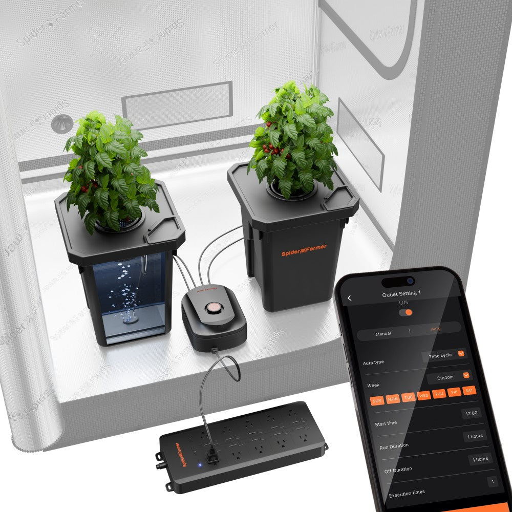 Spider Farmer 7-Gallon DWC Hydroponic Growing System | Top Drip Kit, 7 — LED Grow Lights Depot
