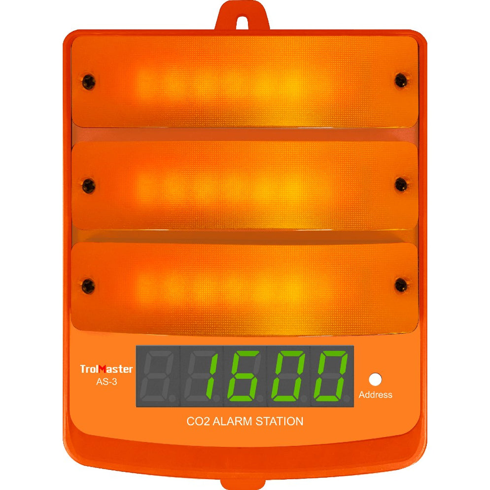 TrolMaster CO2 Alarm Station - Amber light (AS-3） — LED Grow Lights Depot