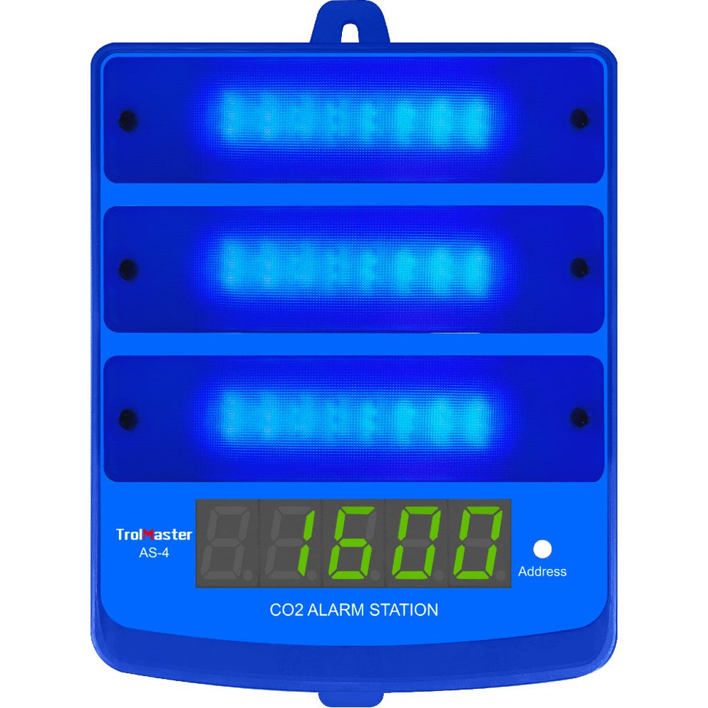 TrolMaster CO2 Alarm Station - Blue light (AS-4） — LED Grow Lights Depot