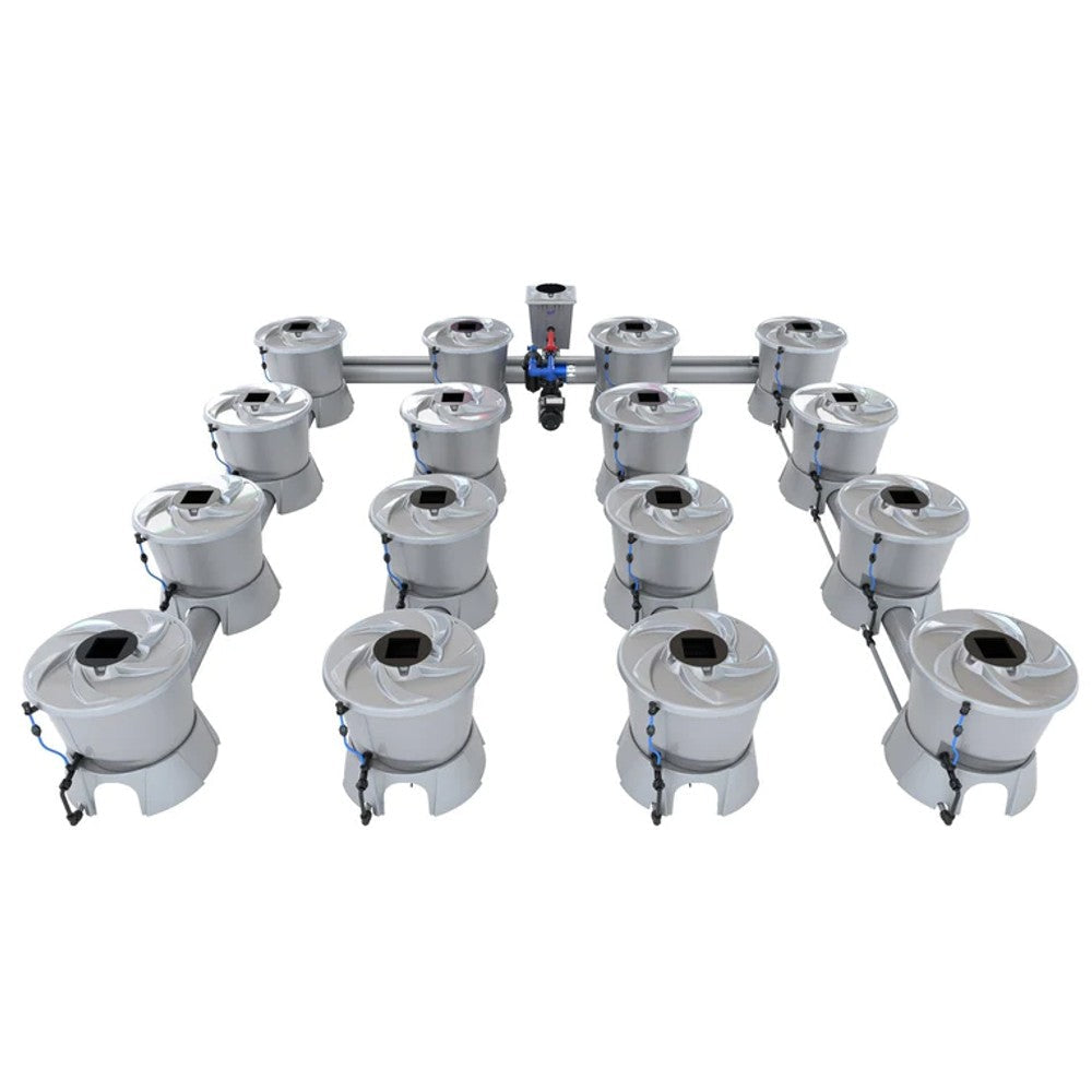 Alien Hydroponics 16 Pot (4 Row) V-System RDWC — LED Grow Lights Depot