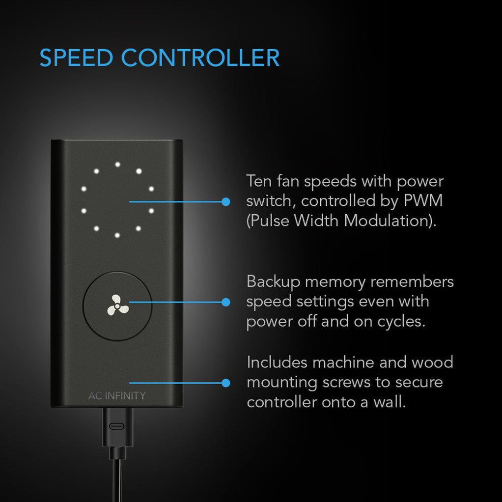 AC Infinity CLOUDLINE LITE A8 I Quiet Inline Duct Fan System — LED Grow ...