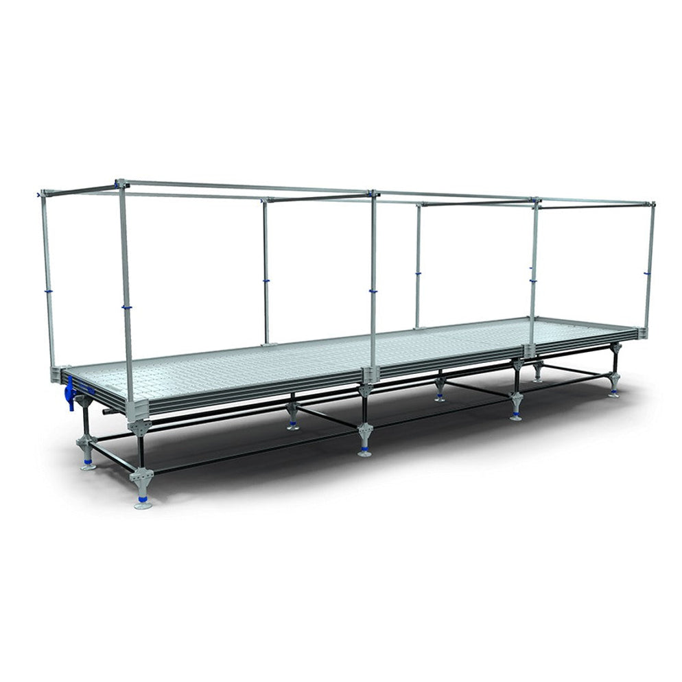 Wachsen 4' Rolling Benches (w/ ABS Tray Inserts) — LED Grow Lights Depot