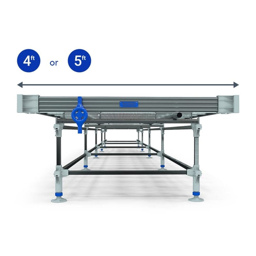 Wachsen 5' Rolling Benches (w/ ABS Tray Inserts) — LED Grow Lights Depot